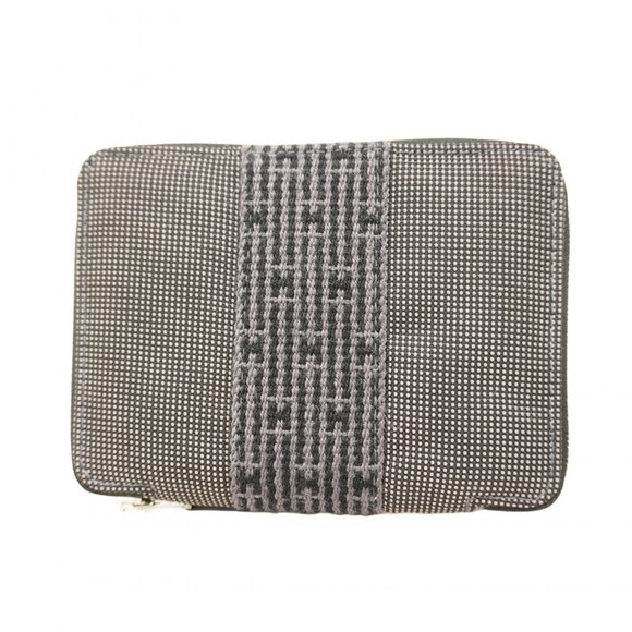 Hermes | Accessories | Hermes Herms Airline Purse Pm Wallet Gray Canvas ...